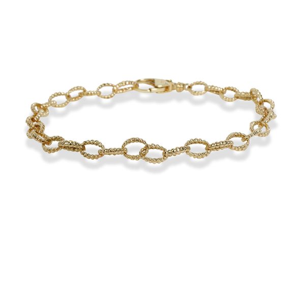 LAGOS | Bags | Lagos Caviar Collection Fluted Oval Link Bracelet In 8k ...
